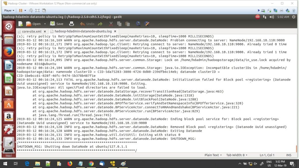 Resolved – ” Incompatible clusterIds in… ” in Multi Node Hadoop Cluster Setup - Real-time Data ...